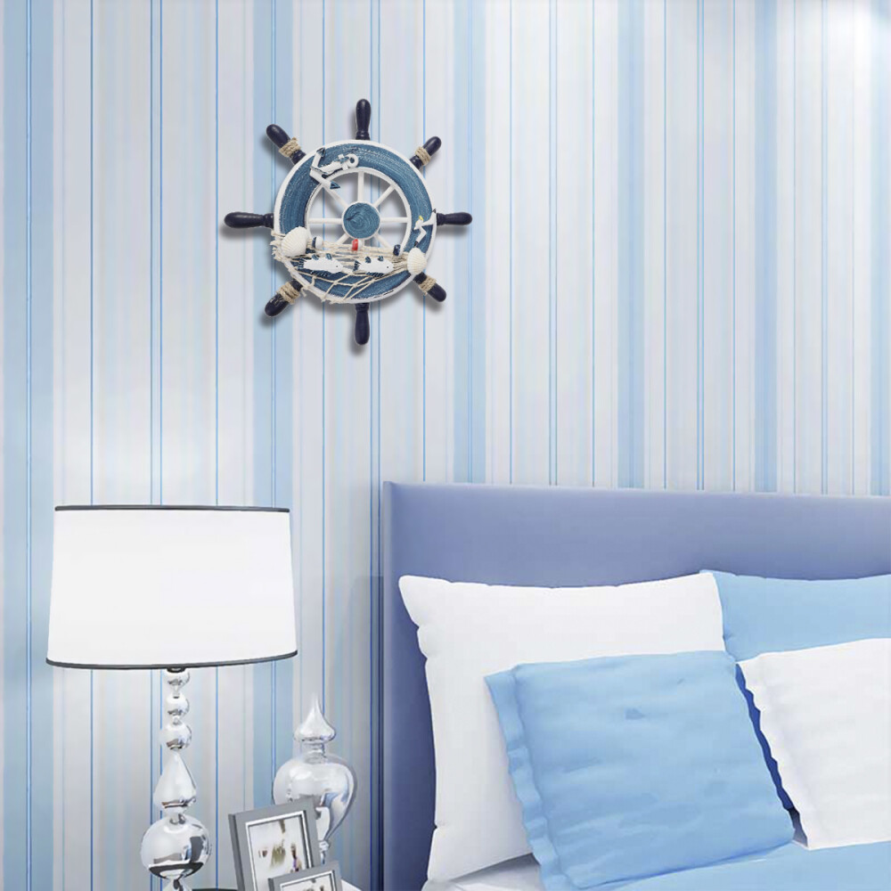Small Ships Captain Decor Boat Steering Wall Mediterranean Wheel | eBay