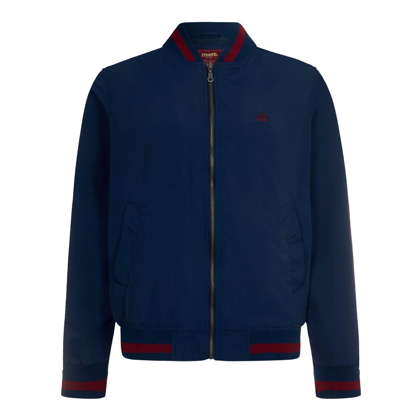 Mens Merc London Retro Monkey Jacket / Bomber Jacket - Navy Blue | eBay UK