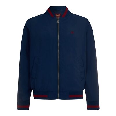 Mens Merc London Retro Monkey Jacket / Bomber Jacket - Navy Blue | eBay