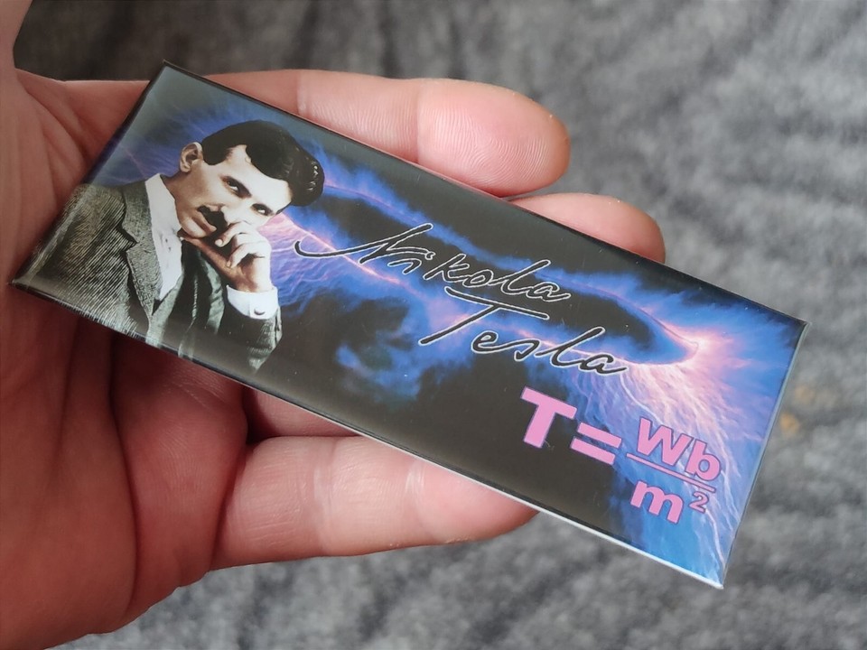 🔴NIKOLA TESLA Well made metal magnetic plate🔴T=Wb/m2 | eBay
