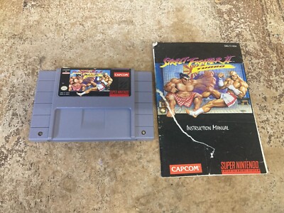 Street Fighter 2 Turbo (Super Nintendo SNES, 1992)TESTED AUTHENTIC WITH ...