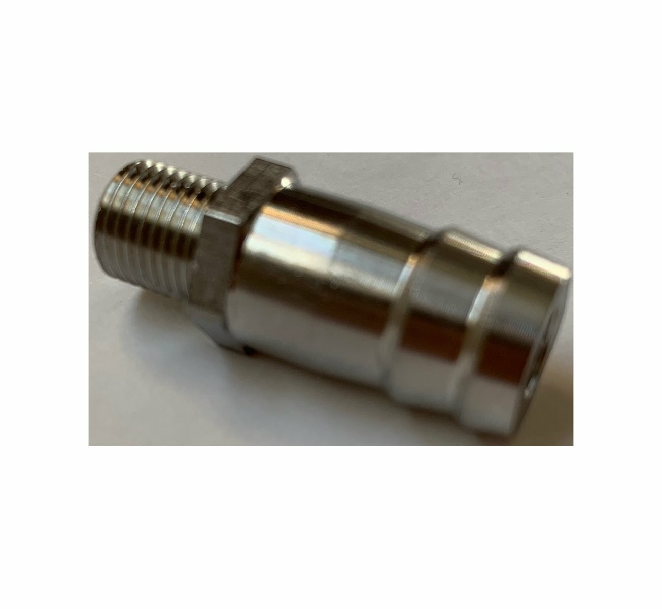 Fitting Metric M10 M10X1 M10X1.0 to 1/2" 12mm Hose Barb Stainless Steel ...