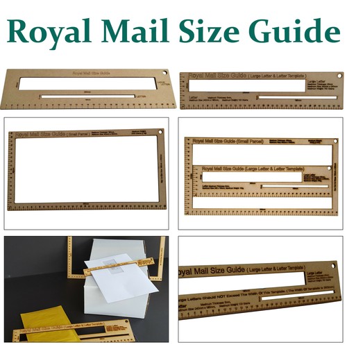 Wood Royal Mail Size Guide PPI Postage PIP Large Template Office Postal ...