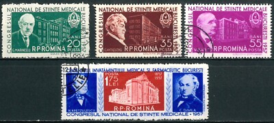 ROMANIA OLD STAMPS 1957 National Medical Congress, Bucharest - USED | eBay