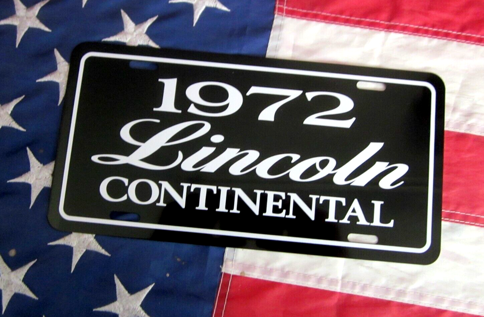 1972 Lincoln Continental License plate car tag 72 Sedan Town Car Mark ...