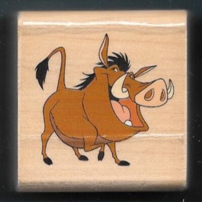 PUMBAA LAUGHING DISNEY LION KING WARTHOG Cartoon Character RUBBER ...
