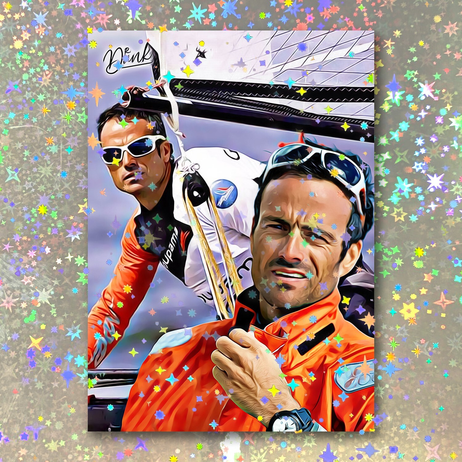 Franck Cammas Holographic Windward Sketch Card Limited 1/5 Dr. Dunk ...