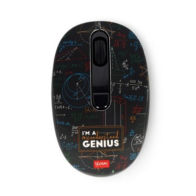 Legami - Wireless Mouse with Ultra Compact USB Receiver, Genius Theme ...