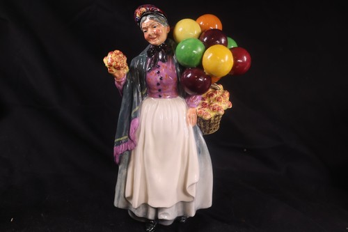 Vintage Royal Doulton Biddy Penny Farthing HN1843 Balloon Lady Figurine ...