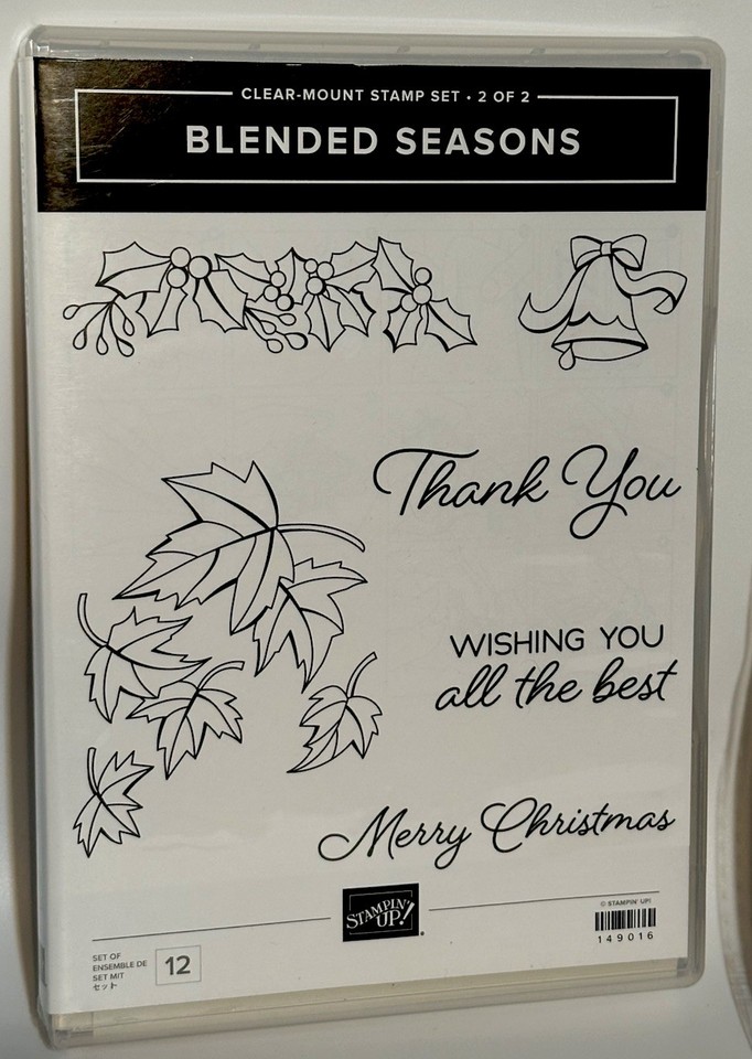 Stampin' Up! Blended Seasons Stamp set of 12 & coordinating Stitched ...