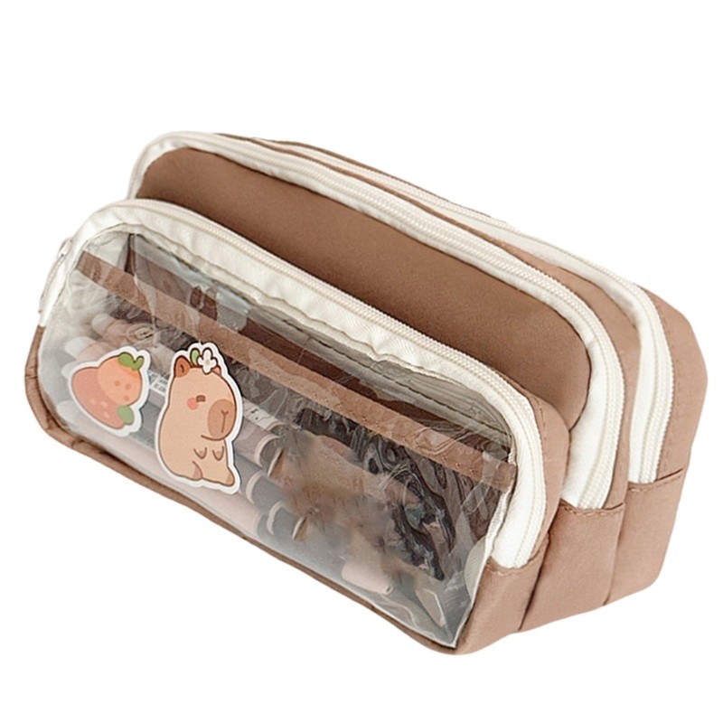 See Through Pen Roomy Storage Student Teacher Essential Fabric Design ...