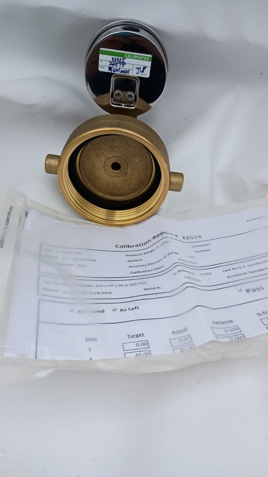 2-1/2" NST Hydrant Flow Test Swivel Diffuser 160Psi /2120GPM Gauge with ...