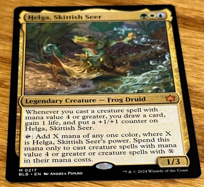 MTG Bloomburrow, Helga, Skittish Seer | eBay