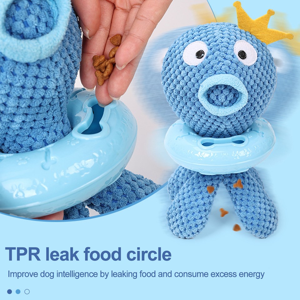 Dog Toy for Chewing Entertaining Chew Octopus with Squeaky Design Teeth ...