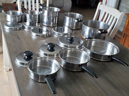 Lifetime Stainless 18-8 Cookware, 16 PC Set - Sauce Pans, Fry Pans ...