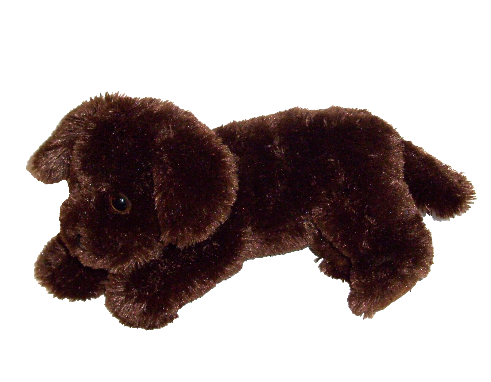 12" Ty Tysilk 2010 Nuzzle Chocolate Brown Puppy Dog Soft Toy Stuffed ...
