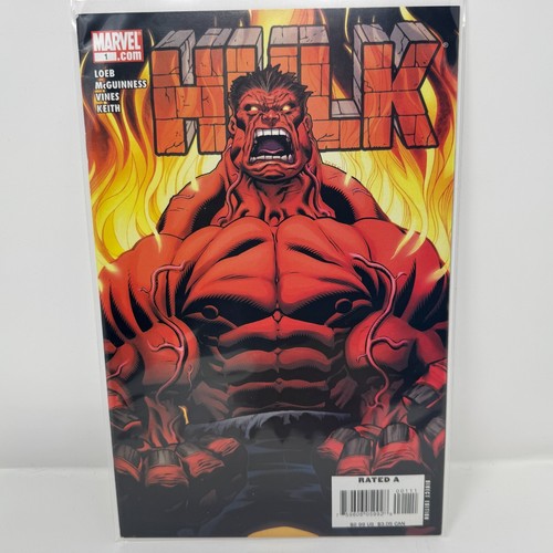 The HULK #1 - Marvel 2008 - Red Hulk cover Loeb & McGuinness - Brave ...