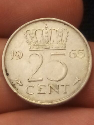 COIN / THE NETHERLANDS XF coin 25 CENT 1965 | eBay