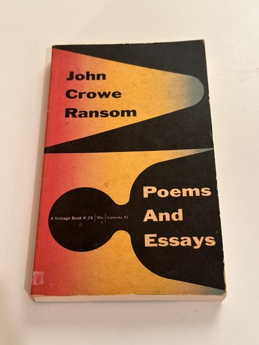 Poems and Essays by John Crowe Ransom | eBay