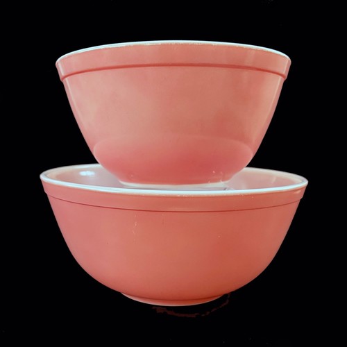 Vintage Pyrex Pink Flamingo Mixing Bowls #402 & #403 ~ VERY NICE! | eBay