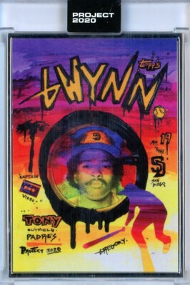 TOPPS PROJECT 2020 TONY GWYNN BY SIFF ARTIST PROOF AP 5/20 Silver Frame ...