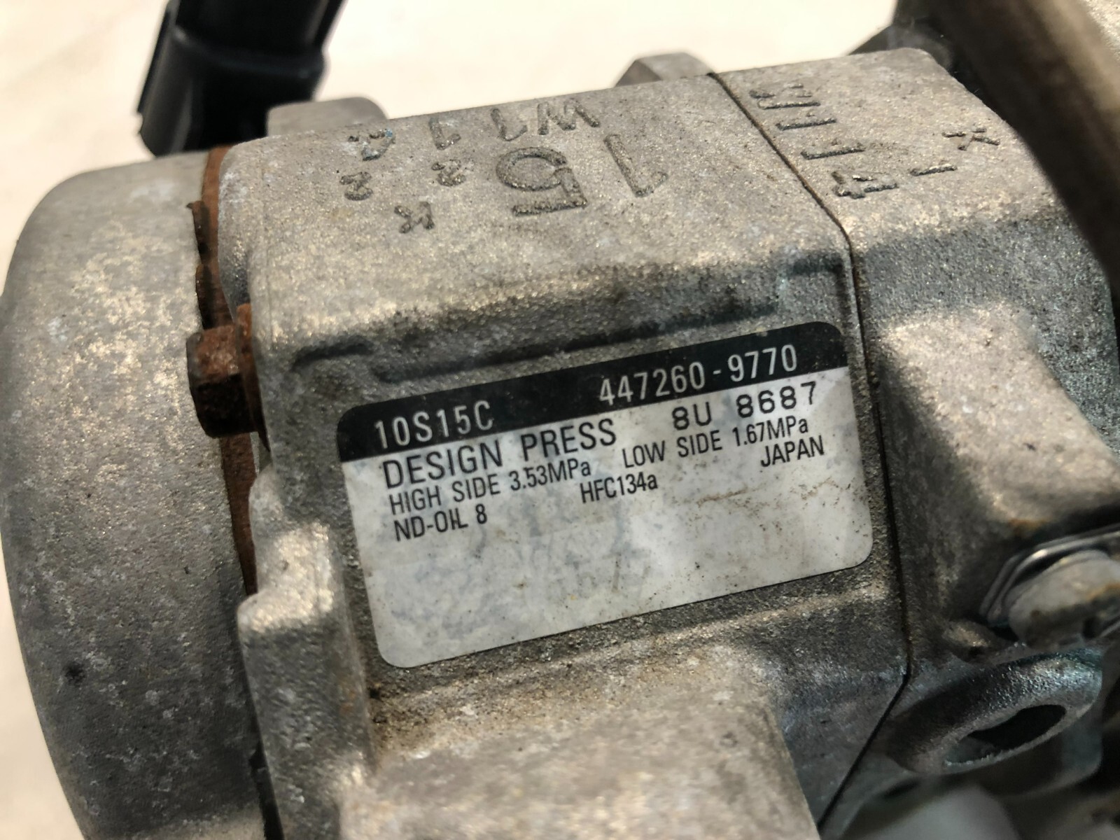 DENSO 10S15C A/C Compressor 8 Grv 12v off Detroit DD15 Engine 447260 ...