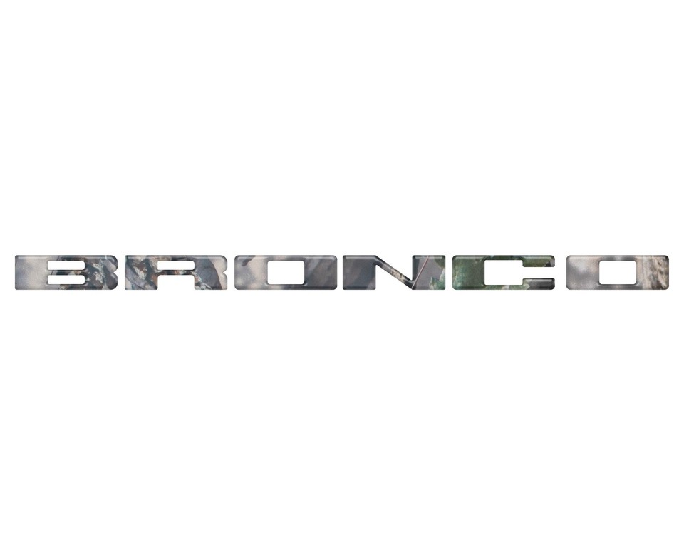 2021-2026 Ford Bronco Grille Letter Overlays - Official Licensed ...