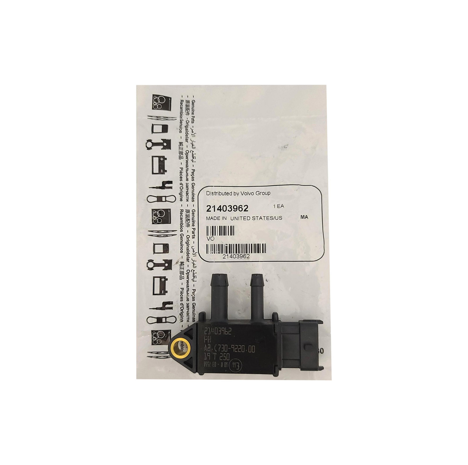OEM VOLVO D13 DIFFERENTIAL PRESS SENSOR 21403962 23488881 | eBay