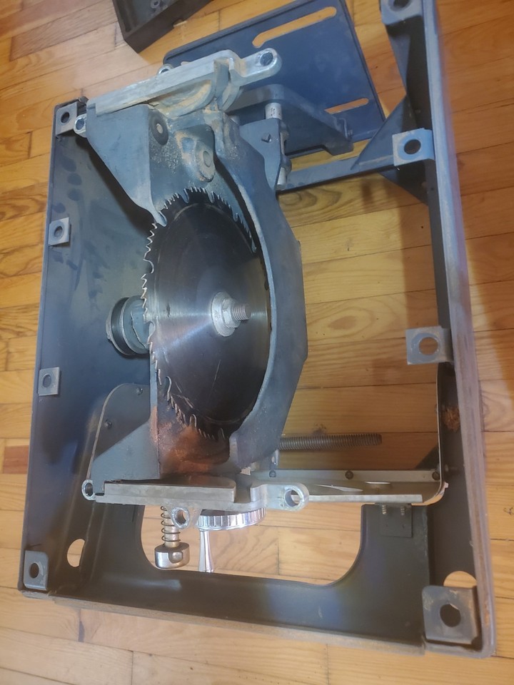 Vintage Craftsman 10" Table Saw 113 Made In U.S.A. Shell Saw Internals ...