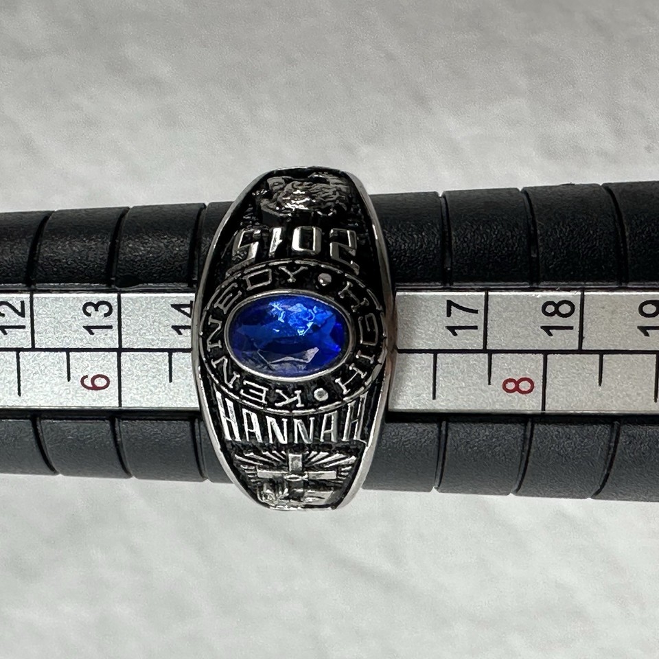 Keystone Valadium Kennedy High School Class Ring Silver Tone Size 7 ...