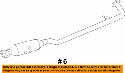 17420-0V060 Toyota Pipe assy, exhaust, center 174200V060, New Genuine ...