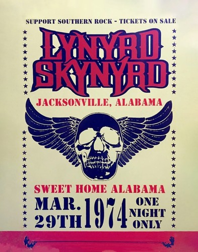 Lynyrd Skynyrd 1974 13" X 19" Reproduction Concert Poster | eBay
