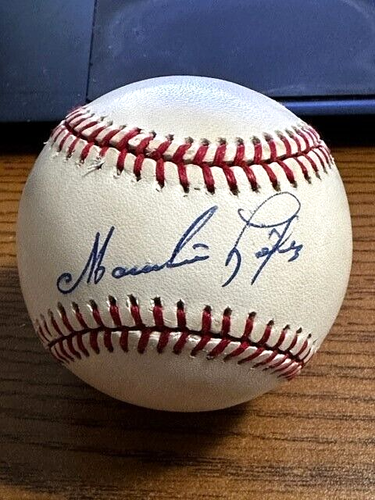 MARCELINO LOPEZ SIGNED AUTOGRAPHED ONL BASEBALL! Orioles, Angels ...