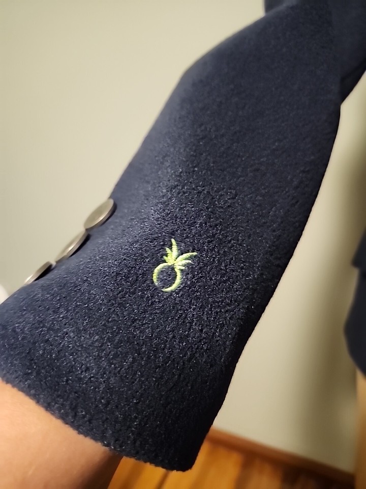 Dudley Stephens Navy Vello Fleece Mead Point Blazer Size S | eBay