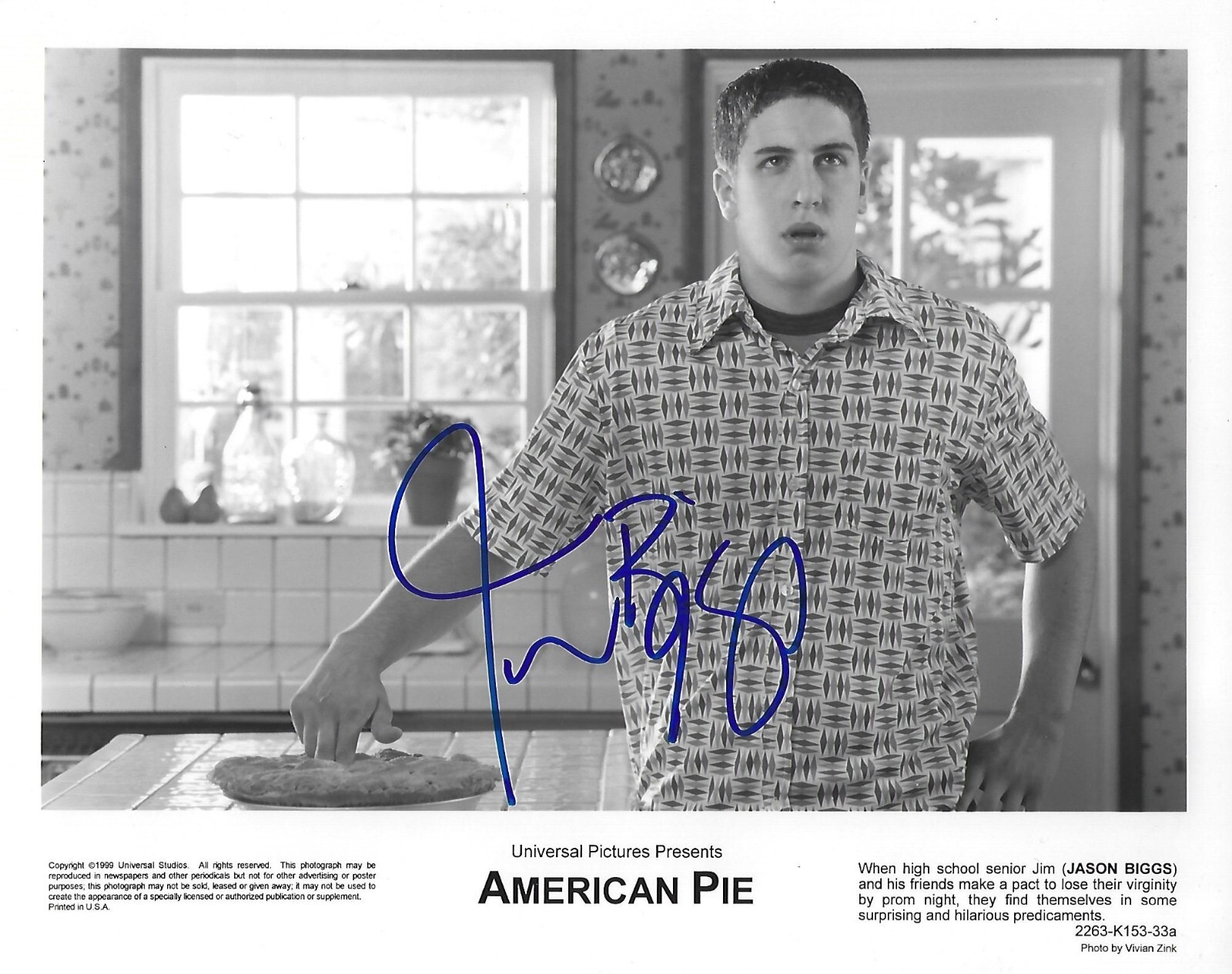Cute JASON BIGGS Signed 8 x 10 Glossy Photo American Pie | eBay
