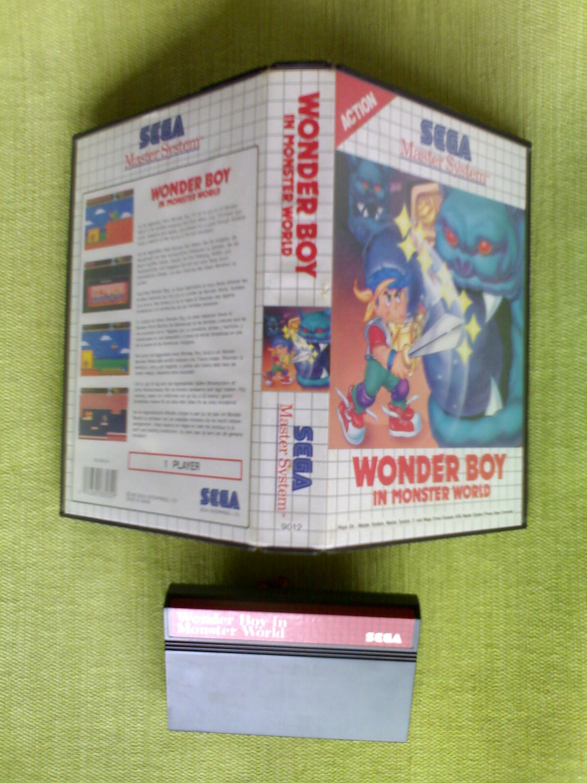 Videogames WONDER BOY IN MONSTER LAND + MONSTER WORLD Sega Master ...