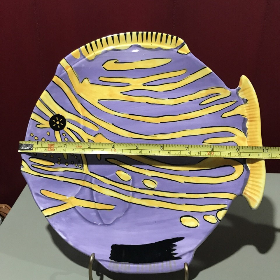 Studio Nova Barrier Fish Dinner Plate AC057 Ocean Island Reef Beach ...