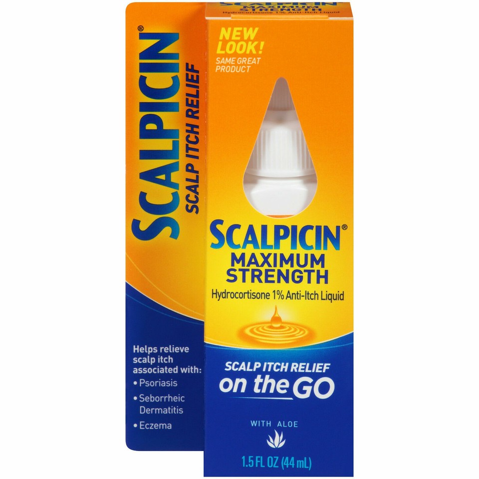Scalpicin SCALP ITCH RELIEF ON THE GO w/ ALOE Anti-Itch Liquid Maximum ...