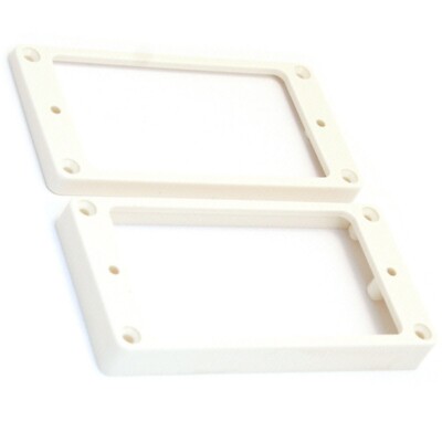 NEW Humbucker Pickup Ring Set Plastic Neck & Bridge FLAT & Tapered ...