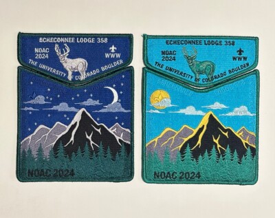 OA BSA PATCHES NOAC 2024 ECHECONNEE LODGE NIGHT - DAY RARE-100 MADE 4-PIECE SET | eBay