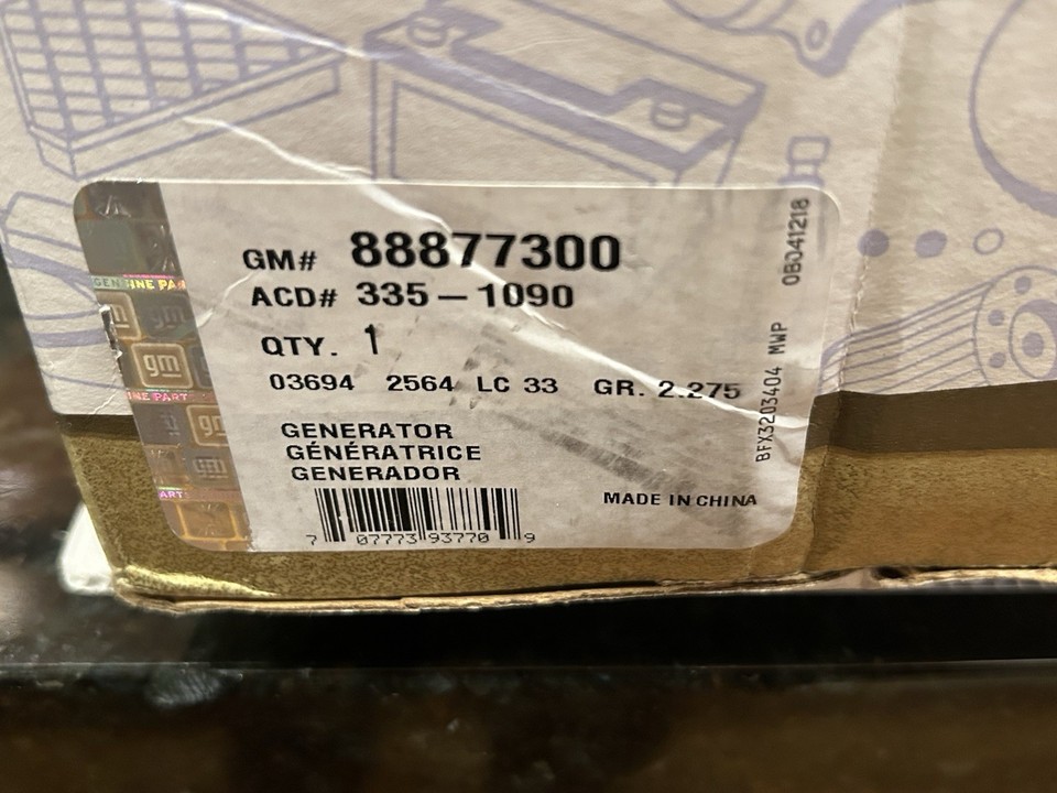 335-1090 AC Delco Alternator for Chevy Yukon Suburban Avalanche 145 Amp ...