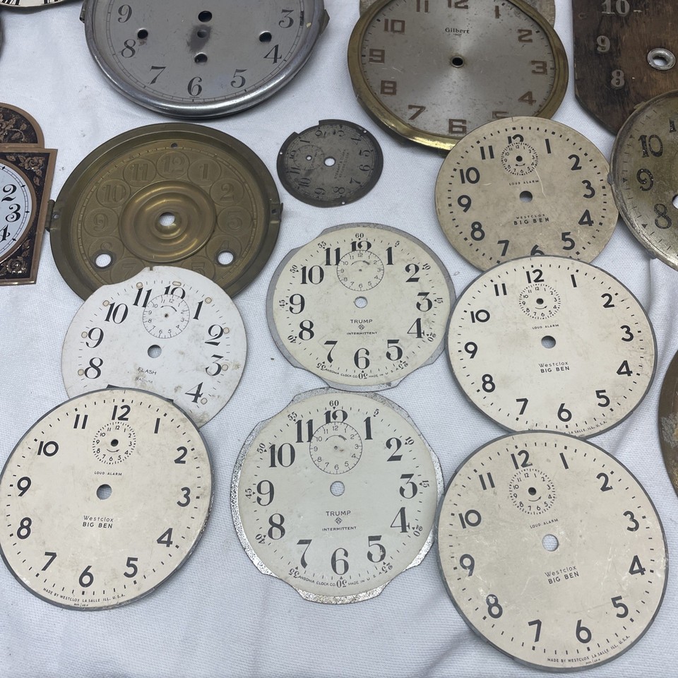 85 Antique clock dials & faces Ansonia,Seth Thomas, Sessions Gilbert ...