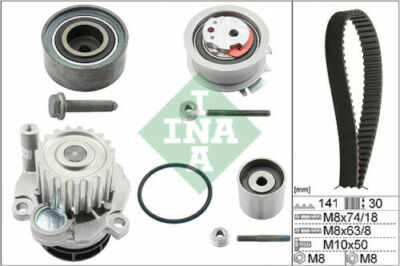Timing Belt & Water Pump Kit 530040530 Set 038109244J 038109244N ...