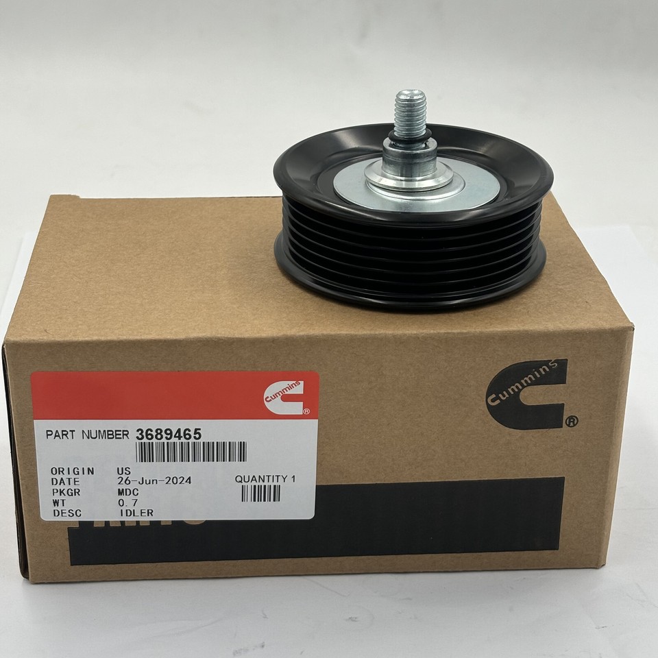 New 3689465 Accessory Drive Belt Idler Pulley Fits for Cummins ISX / 15 ...
