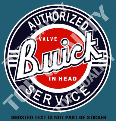 VINTAGE BUICK SERVICE DECAL STICKER CLASSIC AMERICANA AUTOMOBILE ...