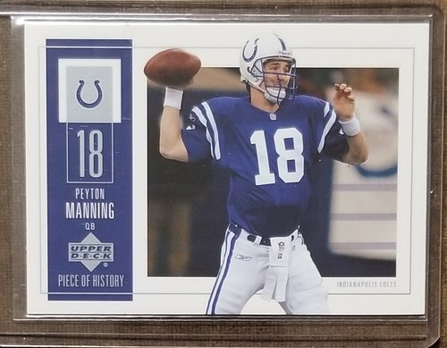 2002 Upper Deck Piece of History #43 Peyton Manning Indianapolis Colts ...