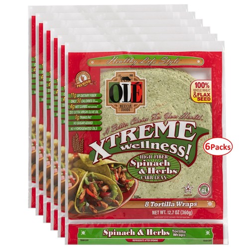Ole Xtreme Wellness™ 8" Spinach Tortilla Wraps - 8 Count - 12.7 oz. - 6 ...