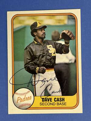 Dave Cash Autograph Signed 1981 Fleer San Diego Padres | eBay