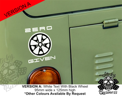 Zero Fuchs Given Sticker for Porsche VW Camper Van Wheel Decal Stickers ...