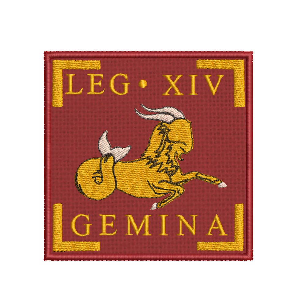 LEG XIIII Gemina Roman Army Legion Crest Patch Embroidered Iron-on ...